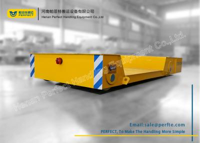 China Cross Bay Material Transfer Cart , Motorized Floor Slab Material Handling Trolley for sale