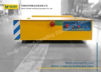 China Cross Bay Material Transfer Cart , Motorized Floor Slab Material Handling Trolley for sale