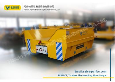 China Large Load Battery Rail Transfer Cart , Electric Copper Trolley For Steel for sale