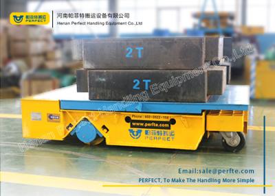 China Heavy Duty Industrial Transfer Car , Large Platform Battery Motorized Carriage On Wheels for sale