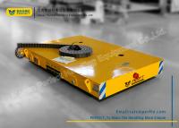 China Armored Line Powered Workshop Rail Transfer Cart / Industrial Material Handling Carts for sale