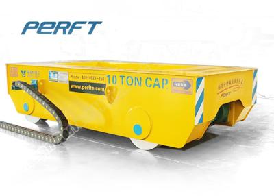 China 10T Cable Reel Powered Industry Standard Flat Transfer Trolley On Rail for sale