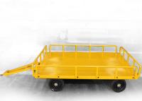 China Non-power towed Heavy Duty industrial carts -50t Flat Transfer Trolley for sale