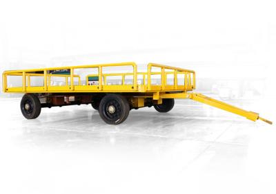 China Non-power towed Heavy Duty industrial carts -50t Flat Transfer Trolley for sale
