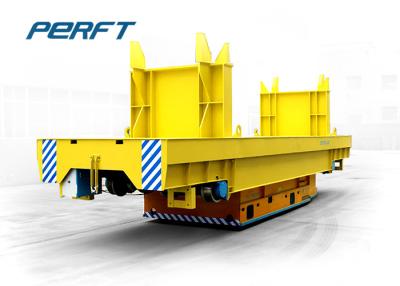 China Electric flat Industrial Transfer Trolley with solid rubber wheels for shunting and moving goods for sale