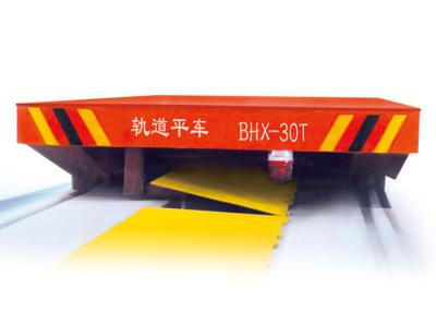 China Busbar Powered Electric Flat Battery Transfer Cart with High frequency Running Heavy Duty Car for sale