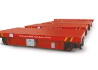 China Busbar Powered Electric Flat Battery Transfer Cart with High frequency Running Heavy Duty Car for sale