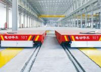 China Busbar Powered Electric Flat Battery Transfer Cart with High frequency Running Heavy Duty Car for sale