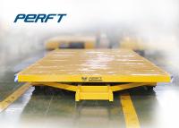 China Yellow no - powered tow tailer for industrial assembly line with moving platform for sale