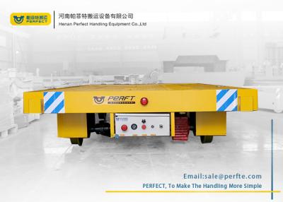 China 20 ton rail electric transfer flat carts for material handling for sale