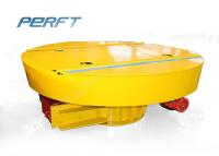 China heavy duty  industrial  transfer trolley on track mounted on turntable for sale
