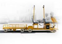 China Double Tracks Running Rail Detection Automated Guided Vehicle For Scanning Steel Rails for sale