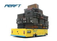 China Heavy Load Steel Rail Wheels Heavy Duty Industrial Carts Motorized Transfer Trolley for sale