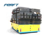 China Heavy Load Steel Rail Wheels Heavy Duty Industrial Carts Motorized Transfer Trolley for sale