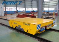 China Battery Powered Electric Flat Rail Transfer Cart with Wireless Remote and Hand Combined crane for sale