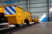 China 20 ton cable drum power electric flat Rail Transfer Cart on factory warehouse rails for sale