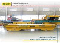 China remote control operation rail transfer flat cart powered by sliding line for sale