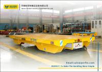 China remote control operation rail transfer flat cart powered by sliding line for sale