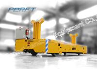 China Electric Die Transfer Cart For Train Shipment Cargo Transport , Yellow Color for sale