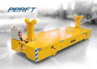China Electric Die Transfer Cart For Train Shipment Cargo Transport , Yellow Color for sale