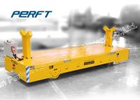 China Electric Die Transfer Cart For Train Shipment Cargo Transport , Yellow Color for sale