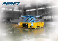 China Scissor Hydraulic Lifting Rail Transfer Cart Rail Motored Vehicle For Material Transportation for sale