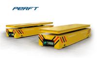 China rail guided heavy duty plant trailer with scissor hydraulic lifting rail transfer cart for sale