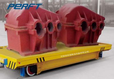 China 20 Ton Ladle Transfer Car / Battery Powered Cart For Handling Metal And Slag for sale
