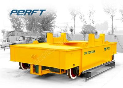China Electric Rail Transfer Trolley Carbon Steel Material 50 - 75 Mm Ground Clearance for sale