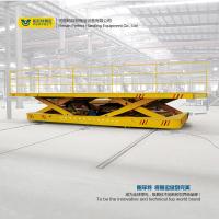 China material handling lifting trolley with scissor lifting table transfer carriage for sale