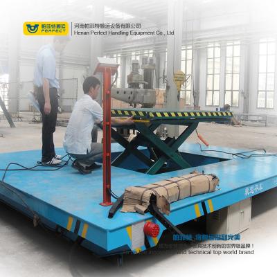 China Customized Warehouse Carts Material Handling Equipment With Scissor Lifting Table for sale