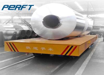 China ​30 Ton Electric Battery Operated Four Wheel Coil Transfer Trolley For Aluminium Steel Coils Transportation for sale