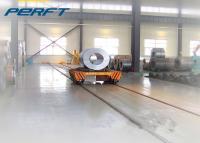 China Heavy Duty hydraulic lifting Electric Rail Coil Transfer Trolley for factory Aluminum Steel Pipe and coils transport for sale