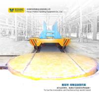 China high quality transfer flat cart with turntable on rails for transport large goods for sale
