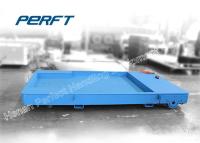 China 30T Flat Bed Industry Material Transfer Cart With Remote And Hand Wireless Control for sale