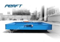 China 30T Flat Bed Industry Material Transfer Cart With Remote And Hand Wireless Control for sale