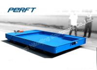 China 30T Flat Bed Industry Material Transfer Cart With Remote And Hand Wireless Control for sale