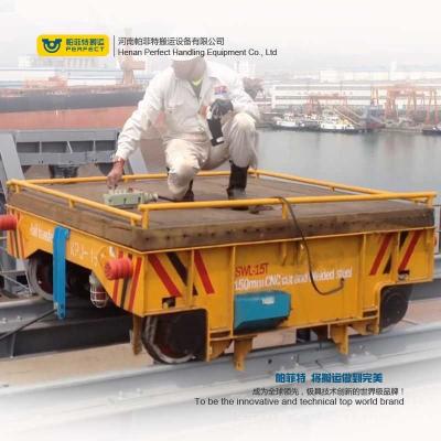 China Motorized 10 Ton Heavy Duty Equipment transfer cars With Climbing Function for sale