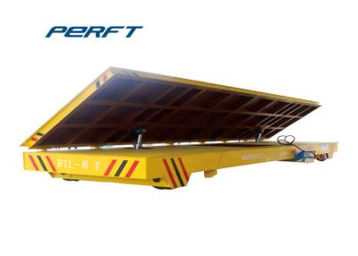 China Hydraulic Portable Lifting Platform Carbon Steel Plate Electric Transfer Car for Material Transportation for sale
