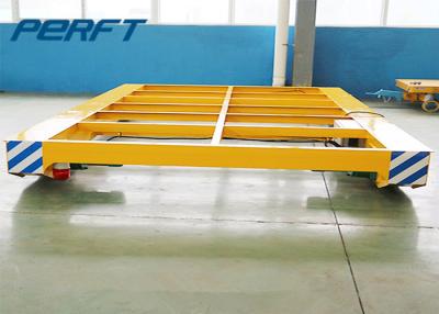 China Cable Drum Power Electric Flatbed Cart , Abrasive Blasting Rail Transfer Cart for sale