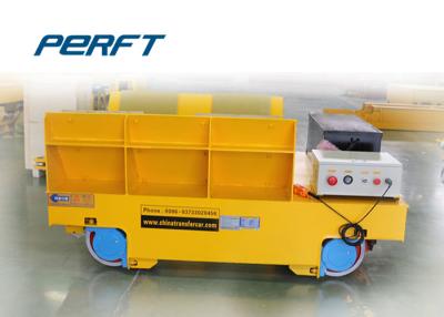 China custom heavy load steel motorized platform coil transfer trolley transport railway cart for sale