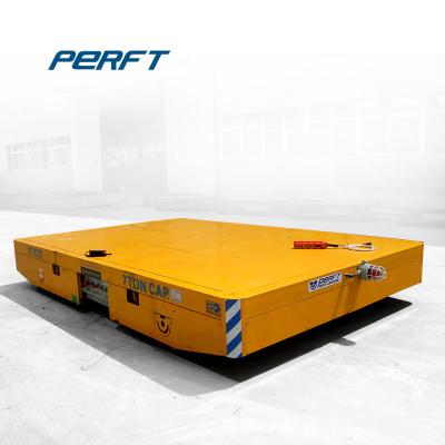China Customized 1-300t industrial Material Handling Battery Drive Transfer Trolley for sale