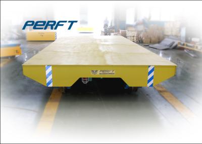 China customized cable drum powered transfer trolley steerable motorized platform truck for sale
