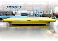 China customized cable drum powered transfer trolley steerable motorized platform truck for sale