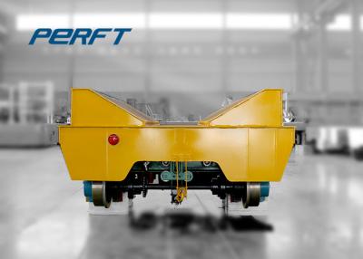 China 10 ton coil rail guided transfer trolley for factory warehouse coils transportation for sale