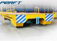 China 20 ton Steerable Electric Flat Rail Transfer Cart with Rail Guided Vehicle for plant material transport for sale