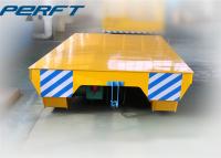 China 20 ton Steerable Electric Flat Rail Transfer Cart with Rail Guided Vehicle for plant material transport for sale