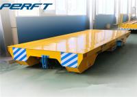China 20 ton Steerable Electric Flat Rail Transfer Cart with Rail Guided Vehicle for plant material transport for sale