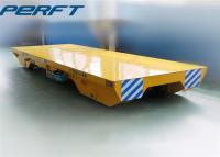 China 20 ton Steerable Electric Flat Rail Transfer Cart with Rail Guided Vehicle for plant material transport for sale