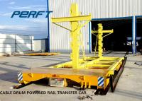 China 10 T Cable Drum Plate Rail Transfer Cart for industrial warehouse material transportation for sale
